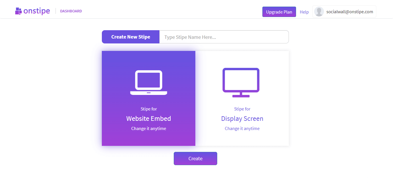 How To Create A Stipe - Onstipe Support